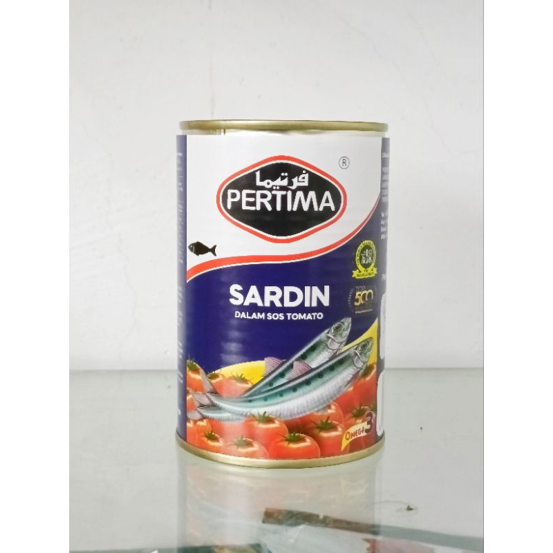 PERTIMA SARDIN DALAM TIN 425GM (packaging design baharu 2024) | Shopee ...