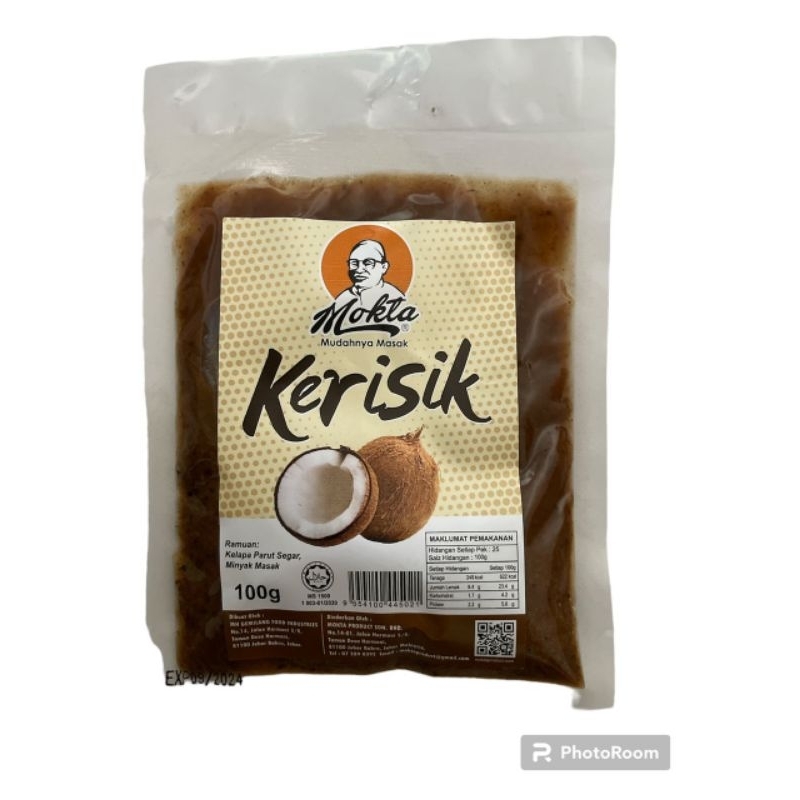 Mokta Kerisik Kelapa 100gm | Shopee Malaysia