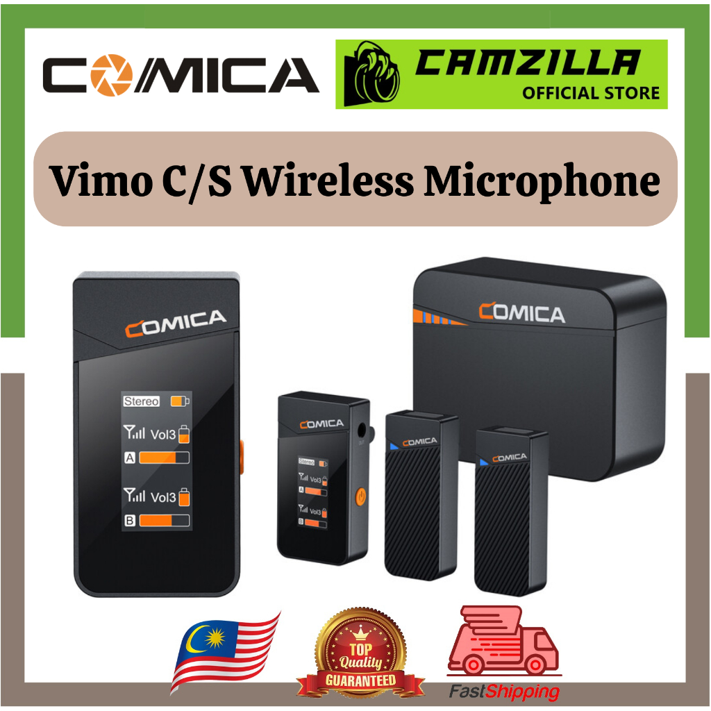 Comica Vimo C Comica Vimo S wireless microphone for camera 3.5mmm ...