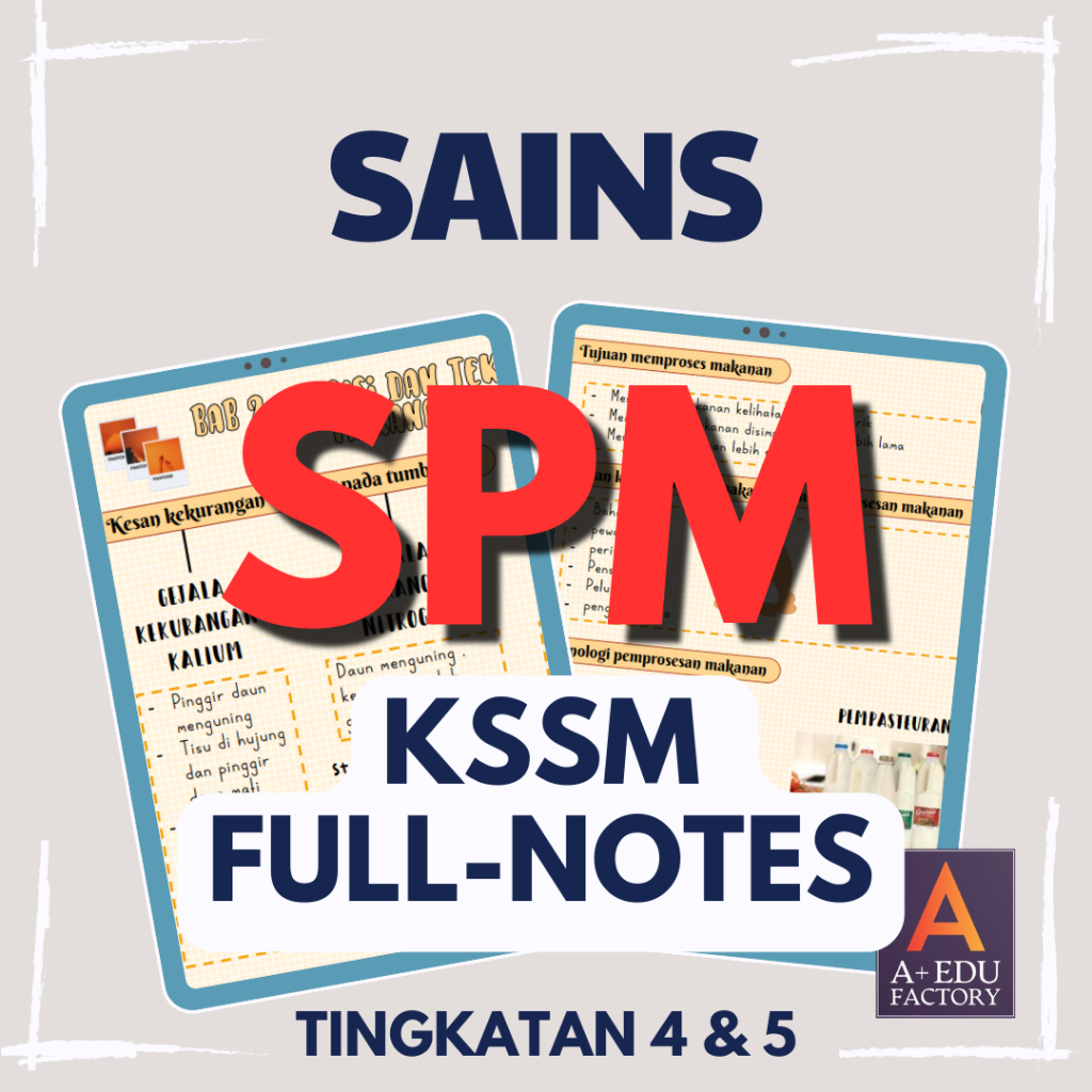 [📚PDF] NOTA LENGKAP SAINS [SPM] KSSM A+ NOTES | Shopee Malaysia