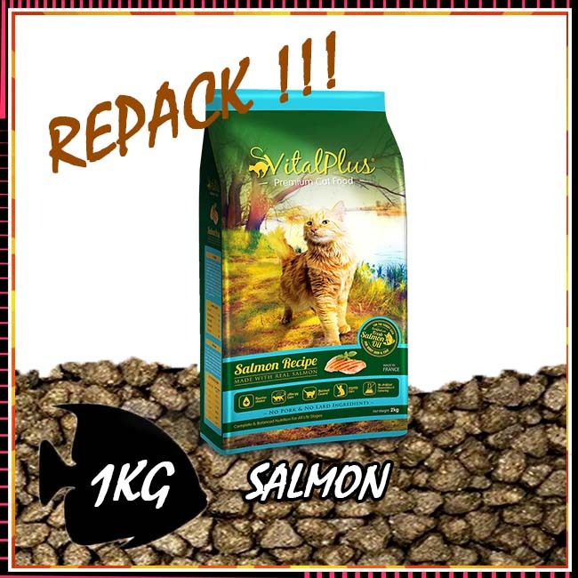 [SISTER PET] VitalPlus Premium Cat Food Salmon Recipe 1KG repack ...