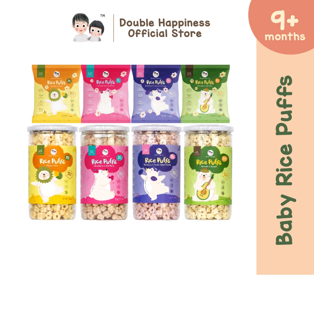Double happiness rice puff for baby / baby puff / baby biscuit / 宝宝米饼 ...