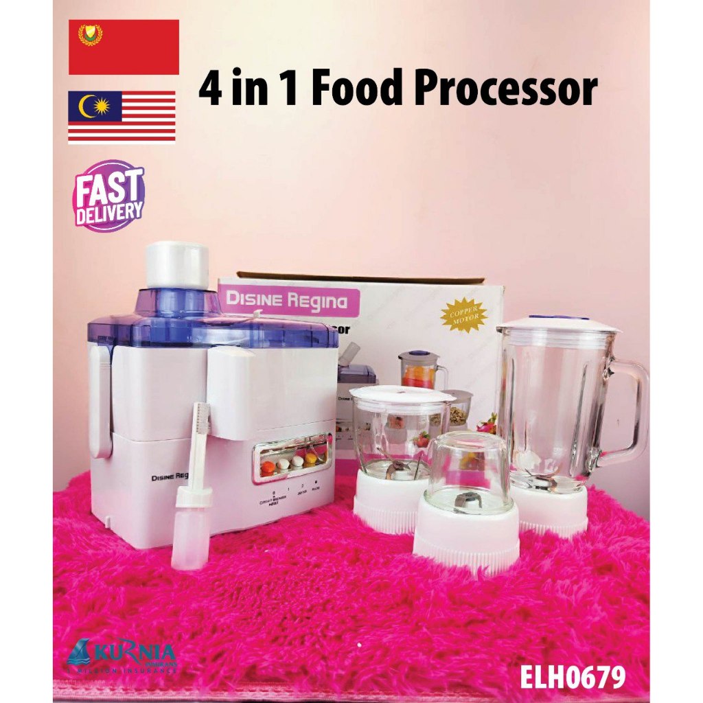 DISINE REGINA 4IN1 FOOD PROCESSOR MEAT GRINDER/FURIT GRINDER MIXER 800W ...