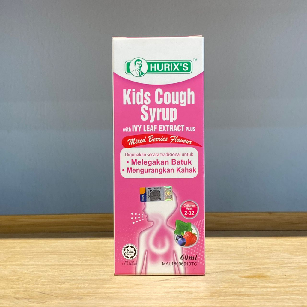 Hurix's Kids Cough Syrup with IVY LEAF EXTRACT PLUS 60ML | Shopee Malaysia