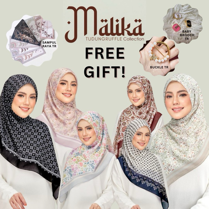 Tudung Ruffle -Malika | Shopee Malaysia