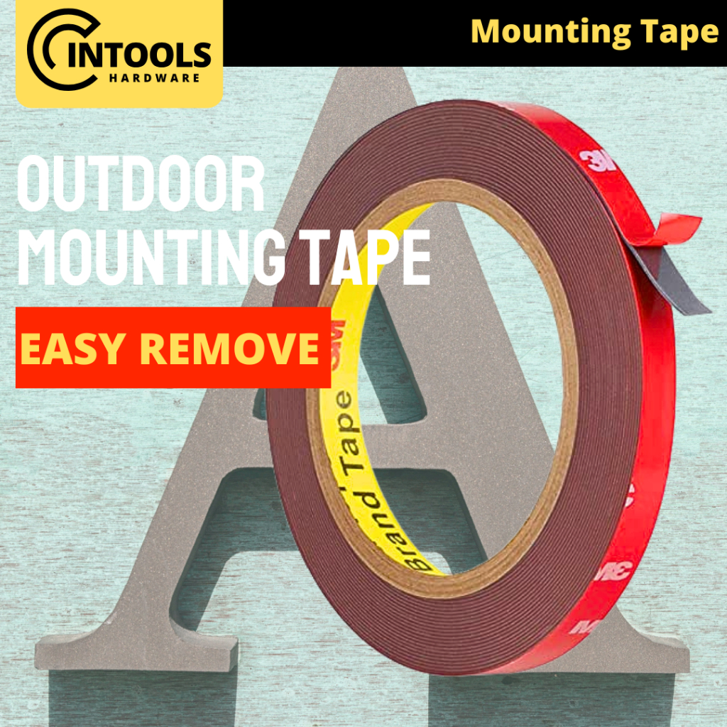 3M SCOTCH 10mm x 8m Permanent Outdoor Mounting Tape Heavy Duty Double ...