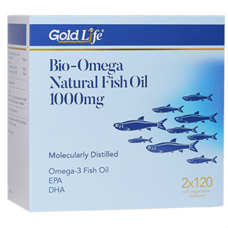 Gold Life Eurobio Bio-Omega Natural Fish Oil 1000mg (120's / 2x120's ...
