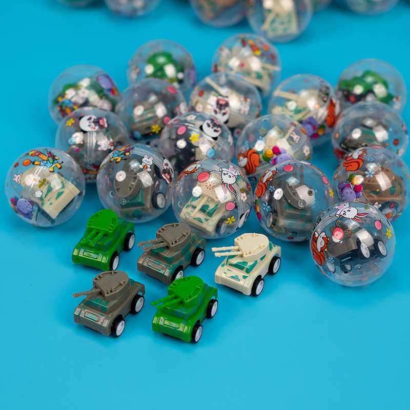 32/45/50mm Plastic Lucky Draw Capsule Ball Suprise Egg With Toys Animal ...