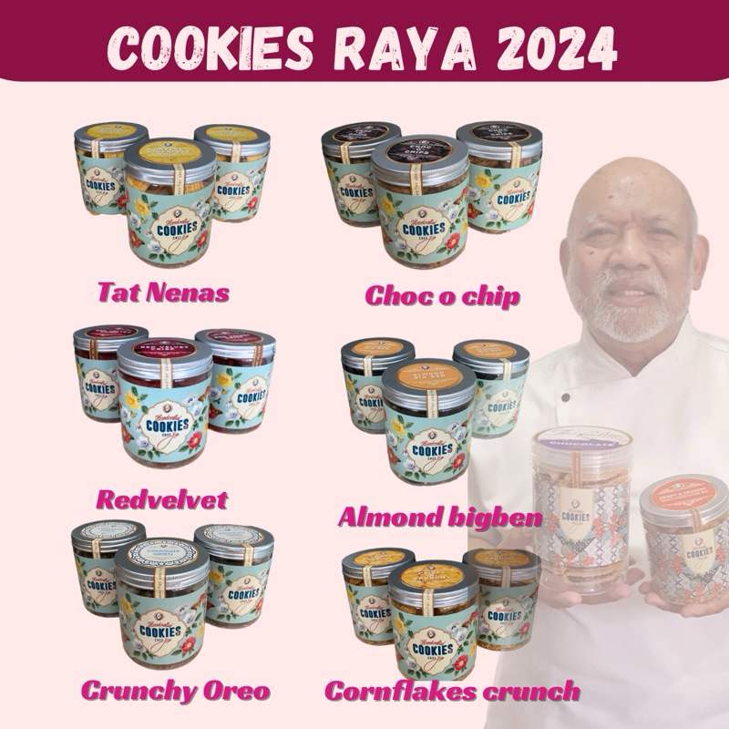 Cookies Raya By Chef Jo 2024 Biskut raya tat nenas redvelvet cookies ...