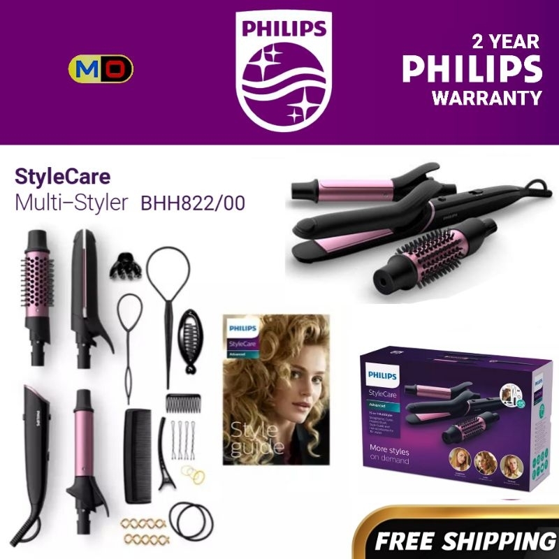 Philips Multi Styler Hair Straightener And Curler BHH822/00 BHH822 ...