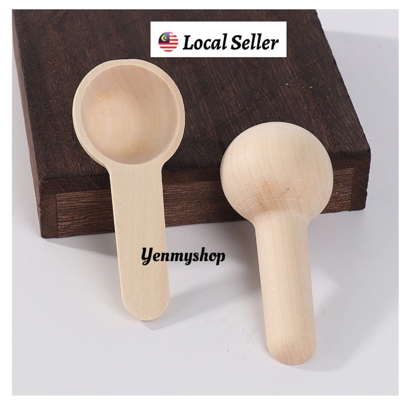 Small Wooden Spoon Sudu Kayu Kecil Untuk Garam Rempah Ratus Wooden ...