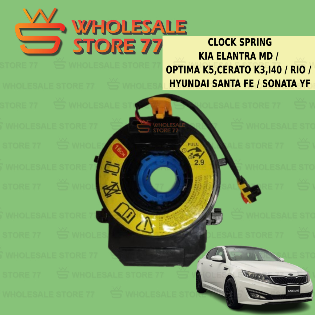ORI | Kia Elantra MD Optima K5 Cerato K3 I40 Rio Hyundai Santa FE Sonata YF Clock Spring spiral ...