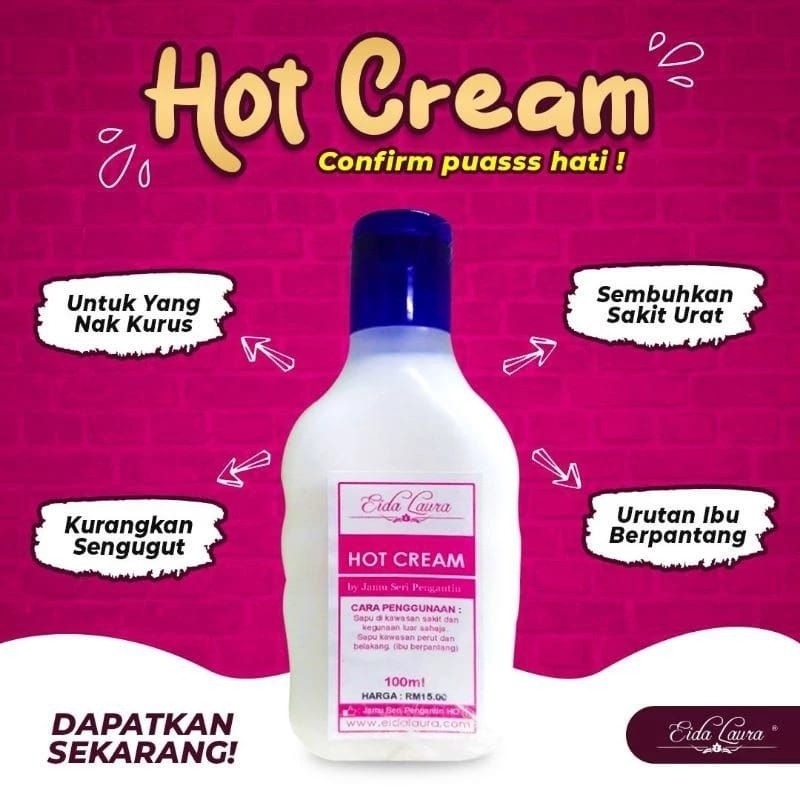 KRIM PANAS IBU BERPANTANG | SENGGUGUT | PECAHKAN LEMAK | MATERNITY HOT ...