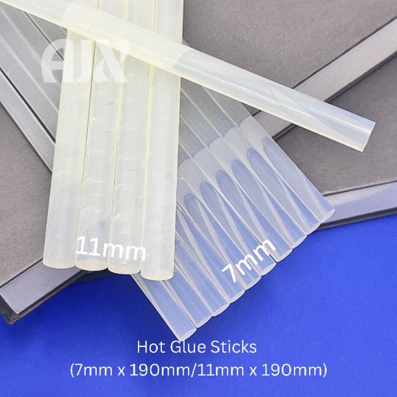 Ready Stock (7mm/11mm)50pcs Hot Melt Glue Stick/Batang Gam untuk Pistol ...