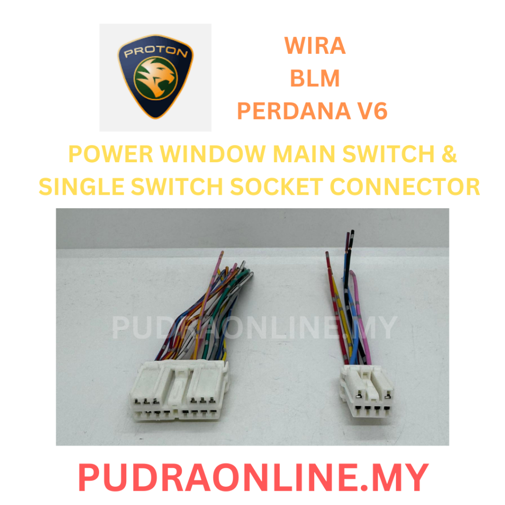 PROTON WIRA BLM PERDANA V6 POWER WINDOW SWITCH SOCKET CONNECTOR (MAIN ...