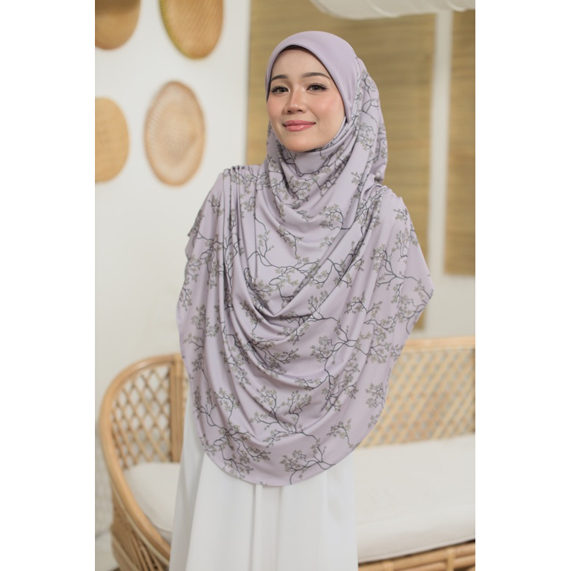 Tudung Sarung Instant Pleated Printed Kedut Bahu bidang 60 | Shopee ...