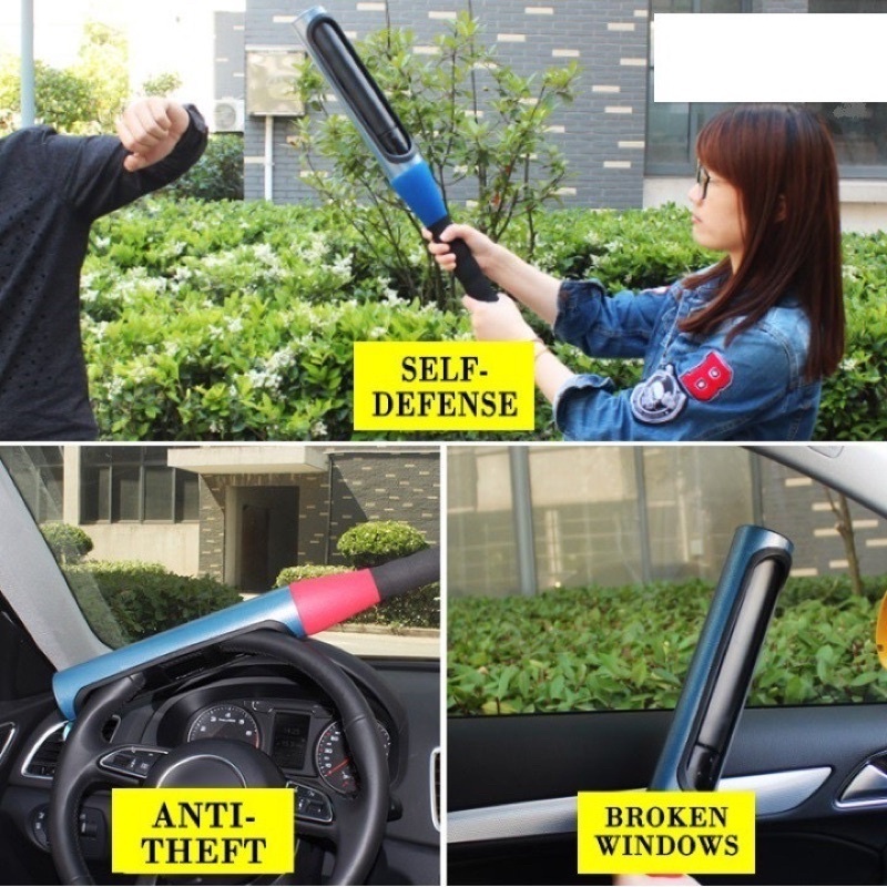 Baseball Bat Car Anti-theft Lock Car Steering Wheel Lock (Random Colour ...