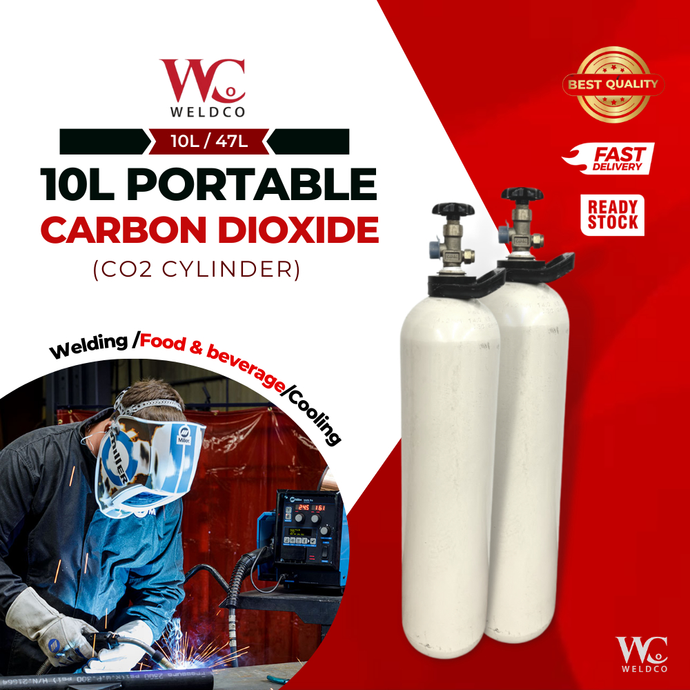 10L / 47L Seamless Steel Cylinder C/W Carbon Dioxide / Mini Co2 Gas/ Cylinder (For MIG Welding ...