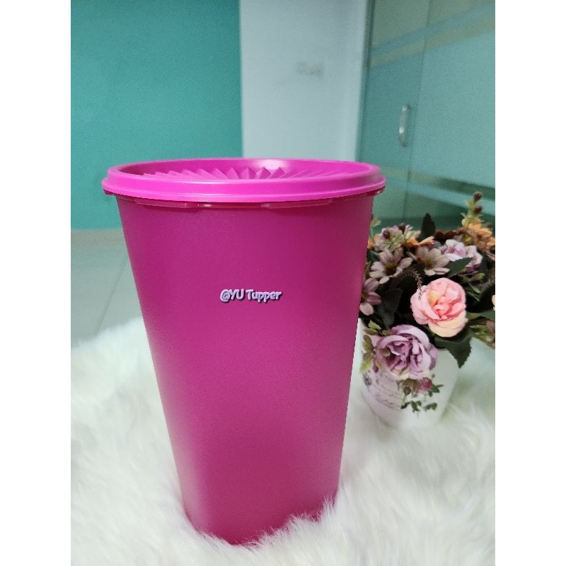 TUPPERWARE Deco Canister 3.8L (1) (PINK) | Shopee Malaysia