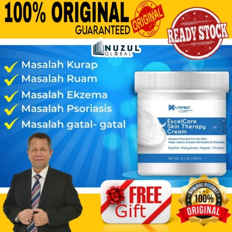 Excel Care Skin Therapy Cream Kulit Eczema Ekzema Kulit Gatal Kulit ...