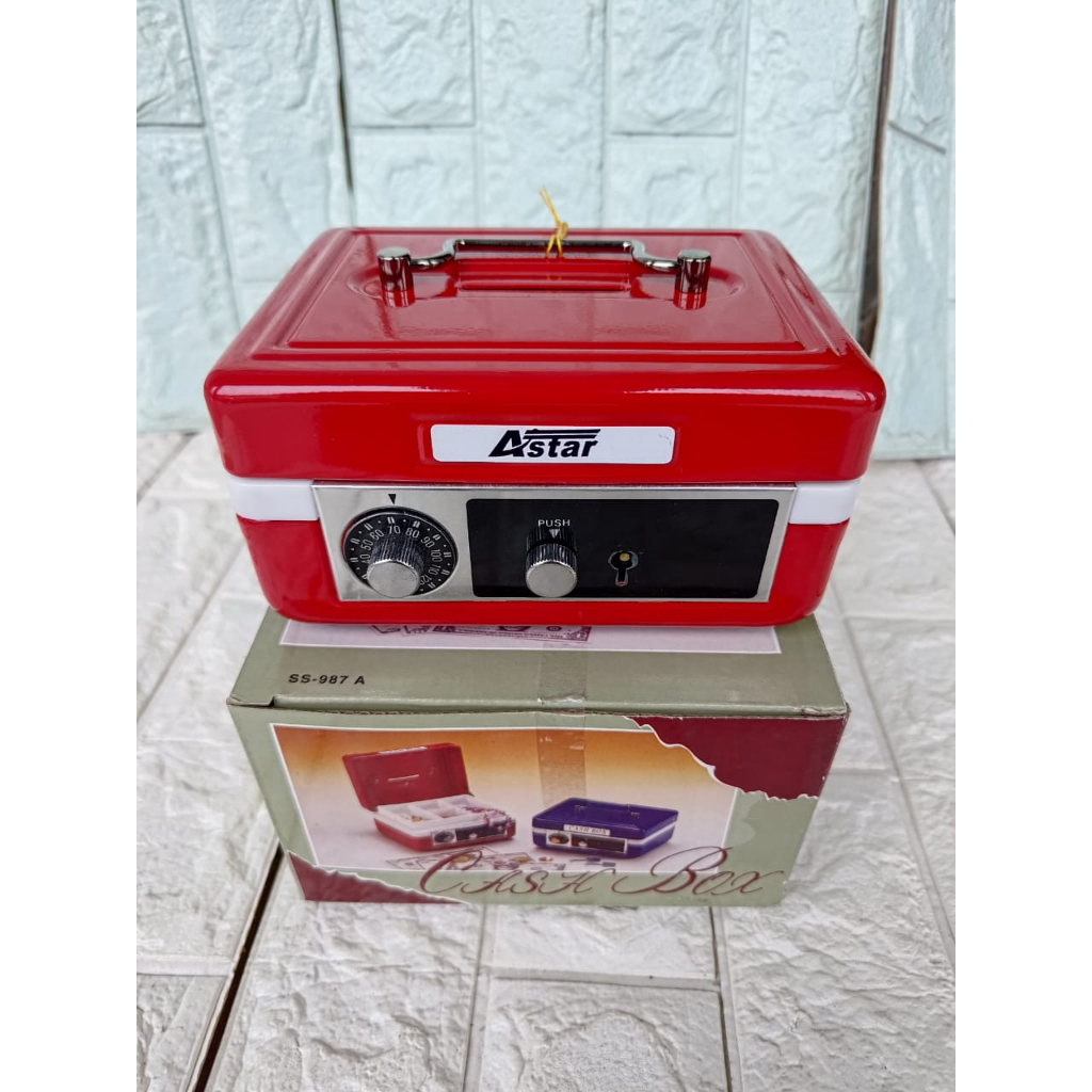 Stok Sedia Kotak Wang Astar dengan Kunci Dial & Kunci /Astar Cash Box ...