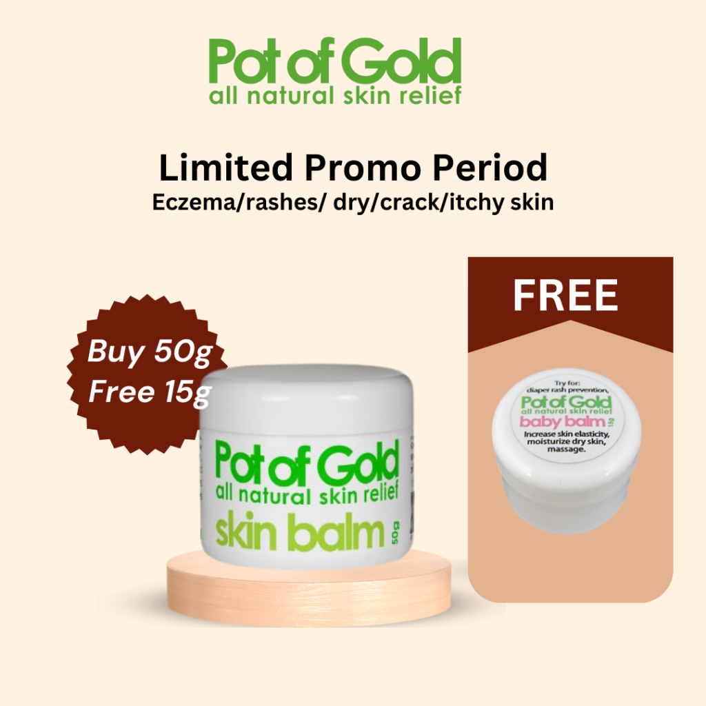 Pot of gold skin balm 15g/50g/problem skin treatment eczema wound cut ...