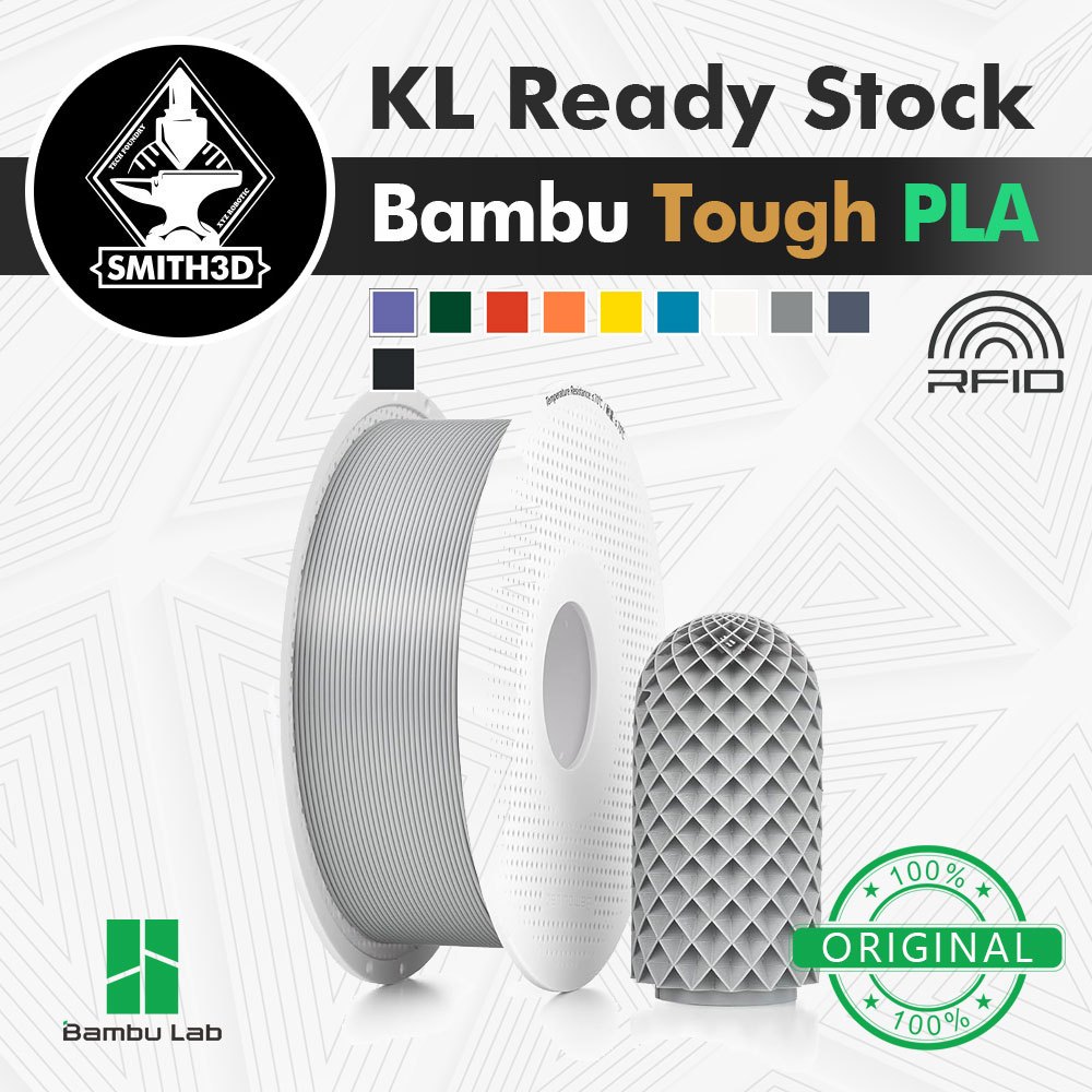 Bambu Lab Tough PLA 1KG 1.75mm with RFID Enhanced Toughness and ...