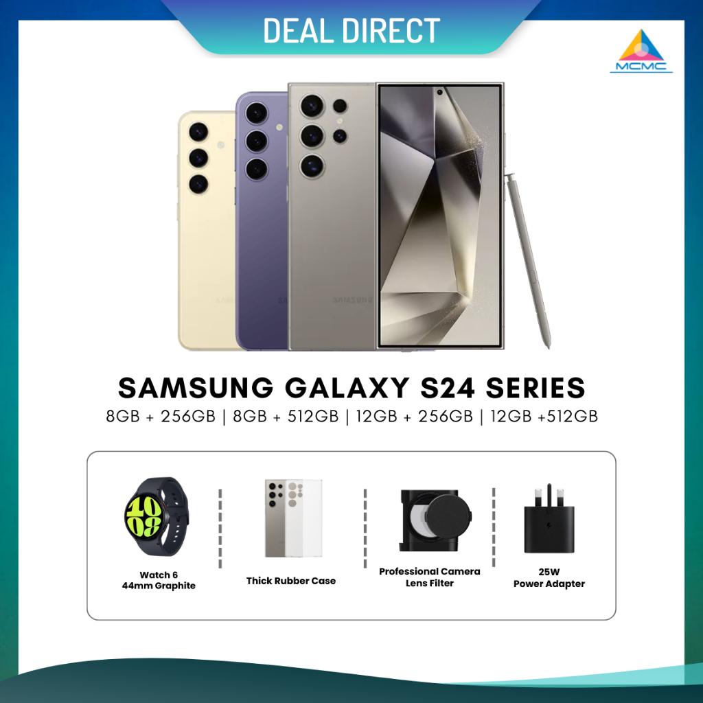Samsung Galaxy S24 5G / S24+ 5G / S24 Ultra 5G | Original Malaysia Set | 1 Year Warranty ...