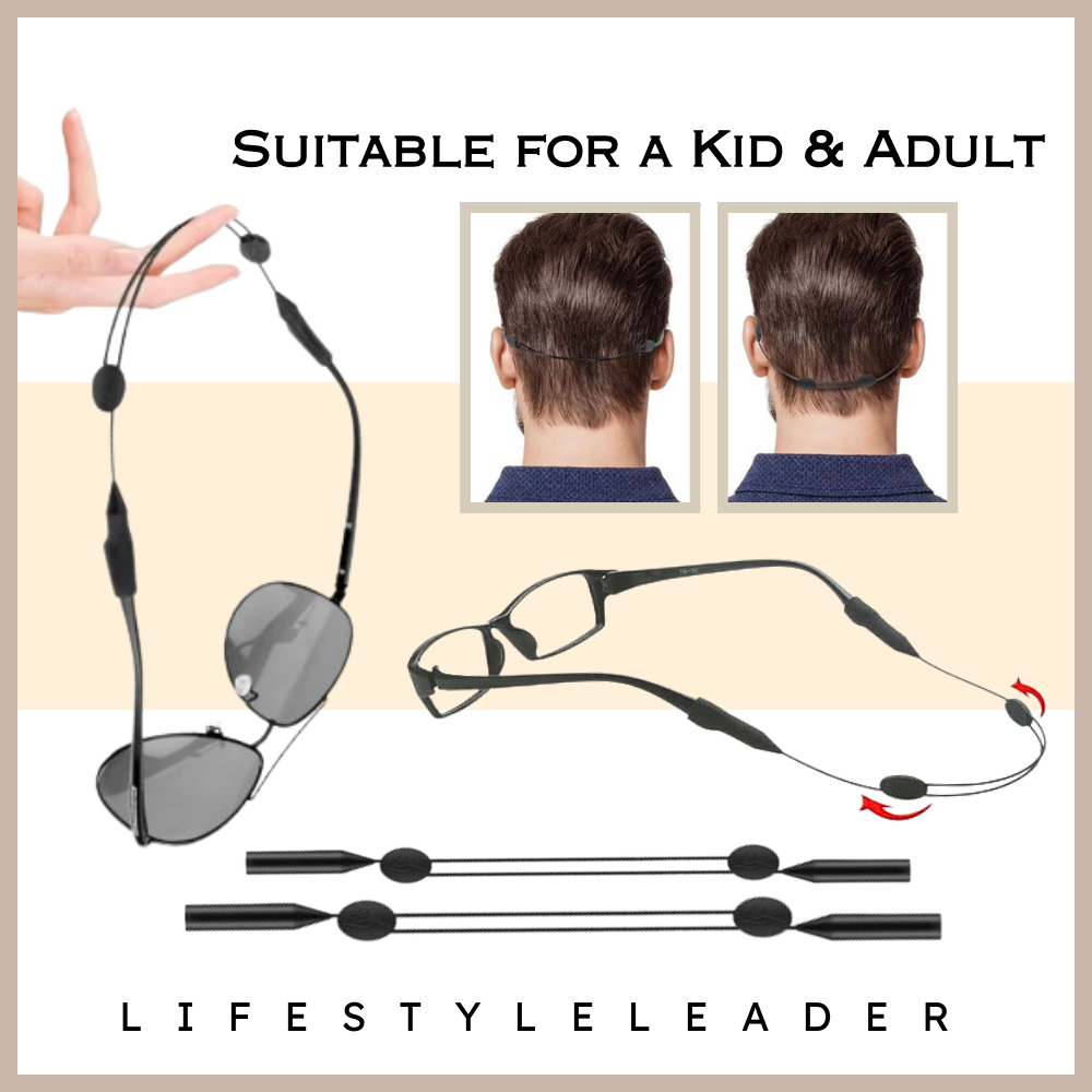 Universal Glasses Sport Band Adjustable Length Glasses Strap Glasses ...