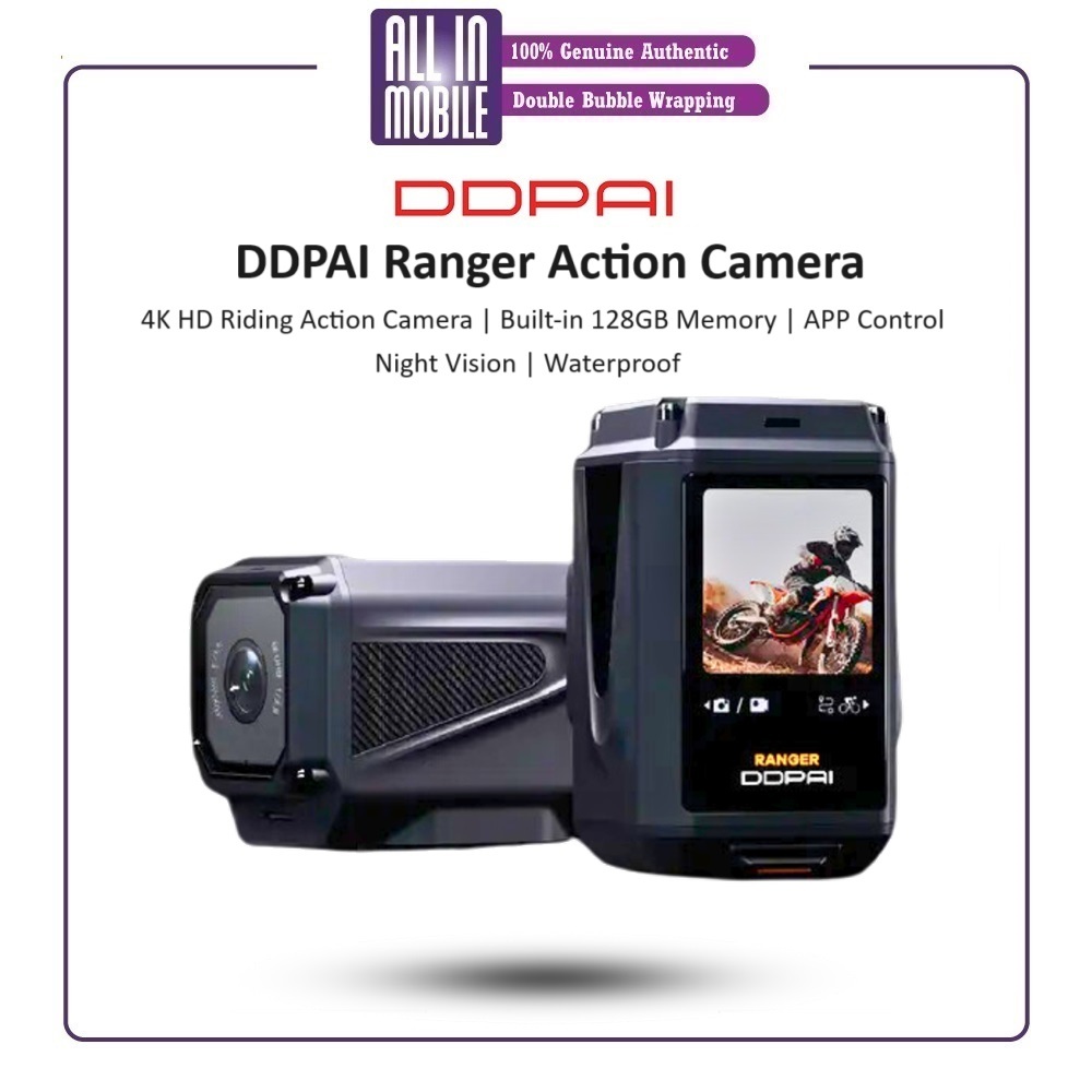 DDPAI RANGER Riding Camera [4K HD Riding Action Camera I Waterproof I ...