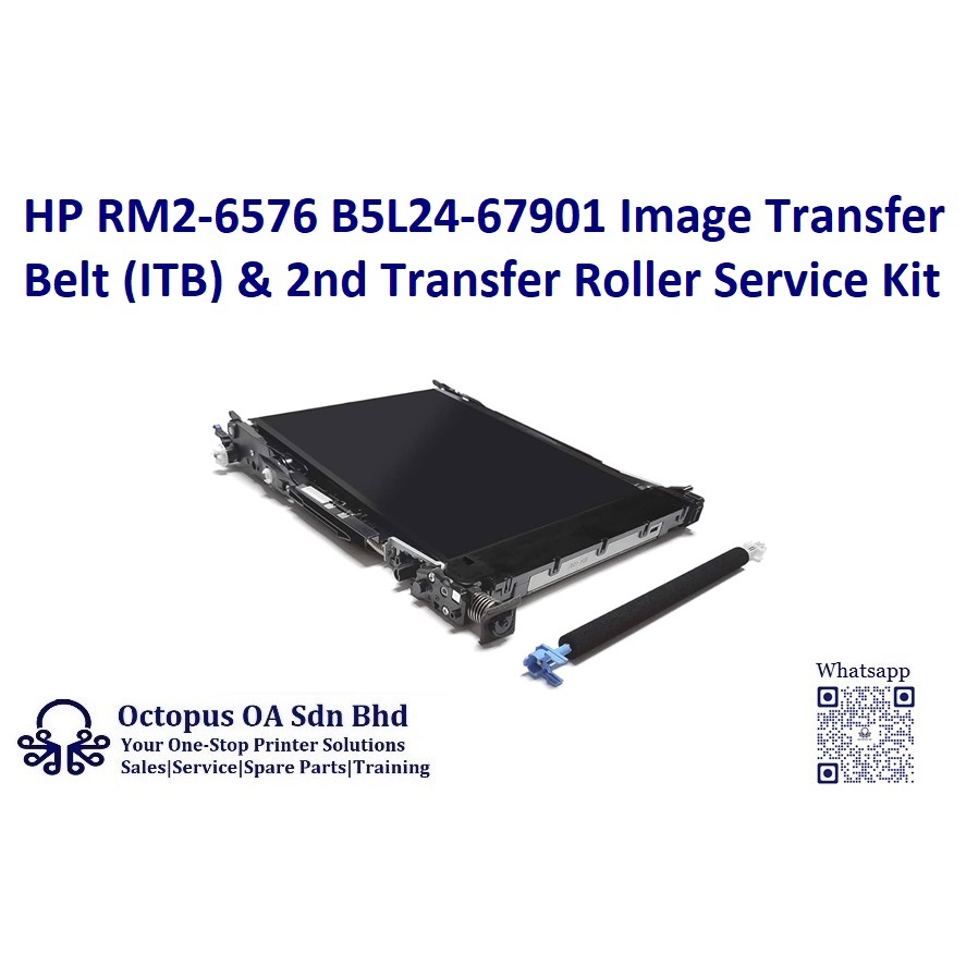 Original New HP RM2-6576 B5L24-67901 Image Transfer Belt (ITB) & 2nd Transfer Roller Service Kit ...