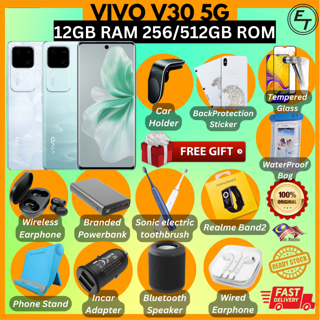 🔥VIVO V30/V30E 5G🔥【8/12GB RAM 256 512GB ROM】🎁Free Gift 🎁 MySet🔥NEW MODEL🔥 | Shopee Malaysia