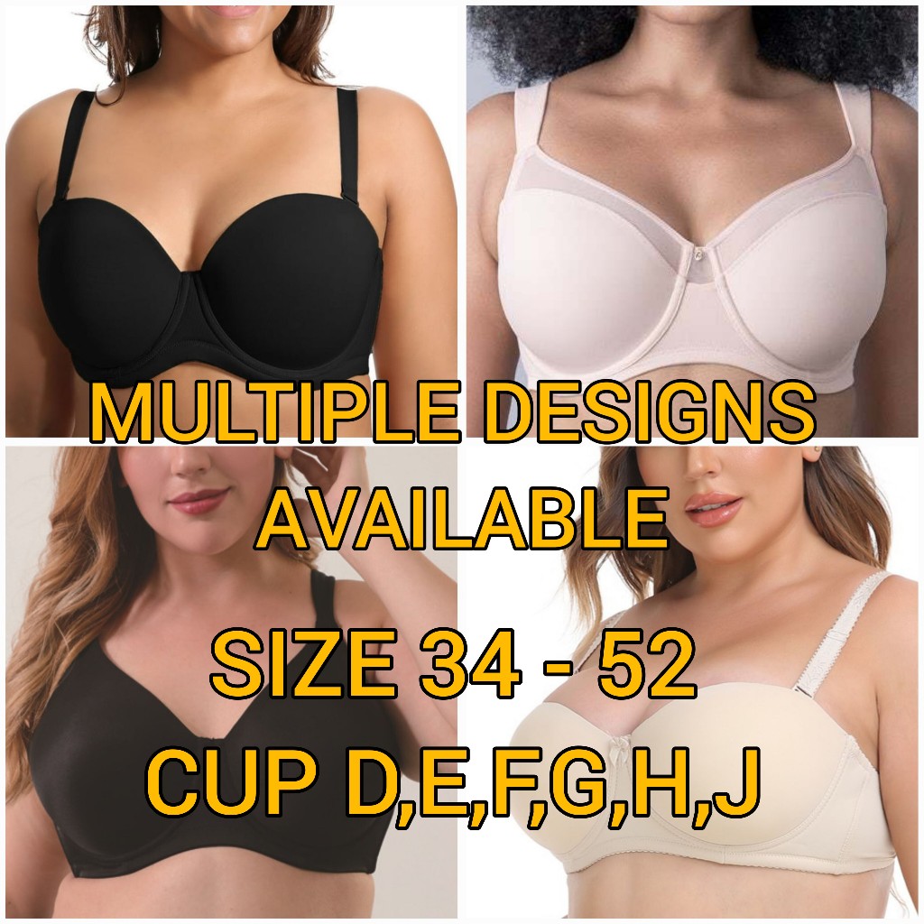 UK Size 38D 38E 38G 40D 40F 40G 40H 42E 42F 42G 44E 44F 44G 46H 48H 48J 50C 50D 50F 52C 52D Big ...