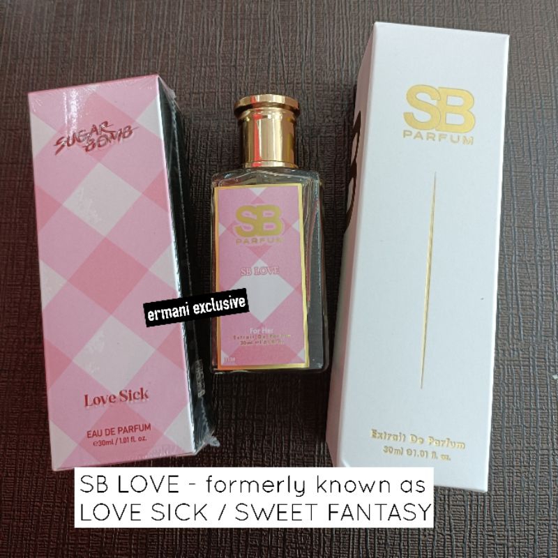 SB LOVERS ( LOVE SICK ) by sugarbomb (30ml) EDP Perfume - original | Shopee Malaysia