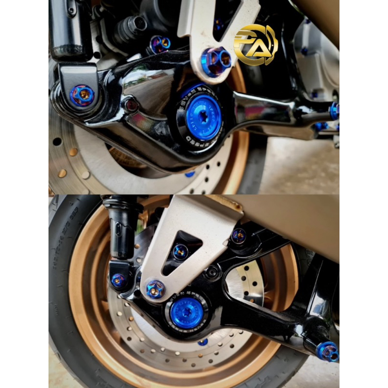YAMAHA XMAX & HONDA FORZA300 2018 REAR TYRE RIM WHEEL NUT COVER ...