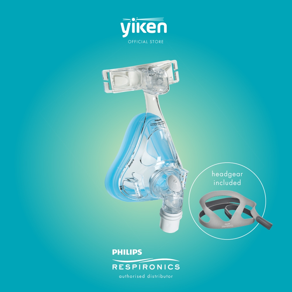 Philips Respironics Amara Gel Full Face Mask with Headgear | Shopee ...