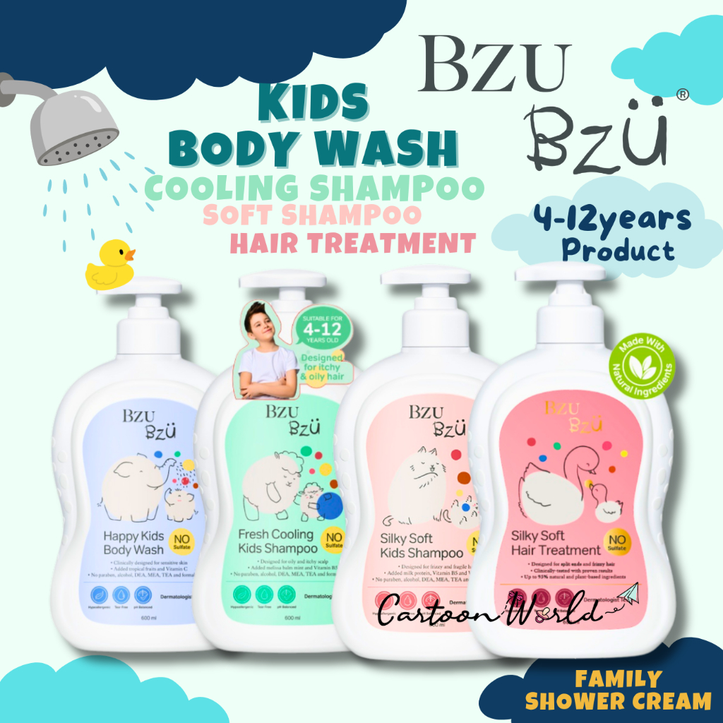 BzuBzu Kid Body Wash Kid Cooling Shampoo Silky Soft Shampoo Kid Hair ...
