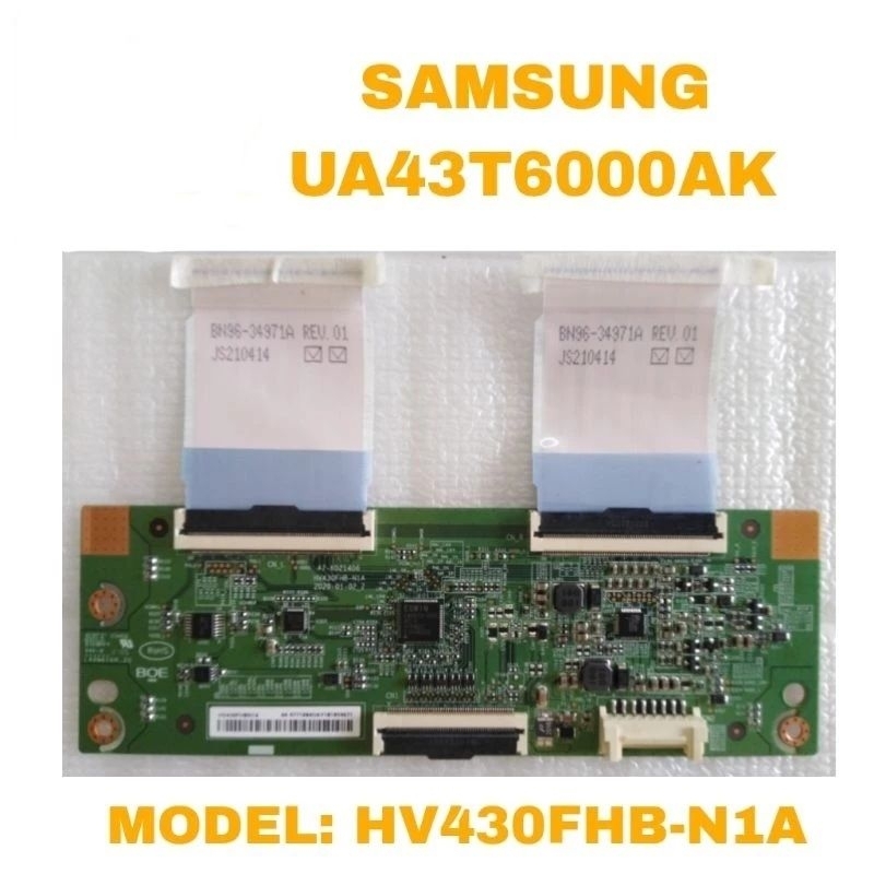 SAMSUNG TV TCON BOARD WIRH RIBBON UA43T6000AK 43" tv pcb board power board | Shopee Malaysia