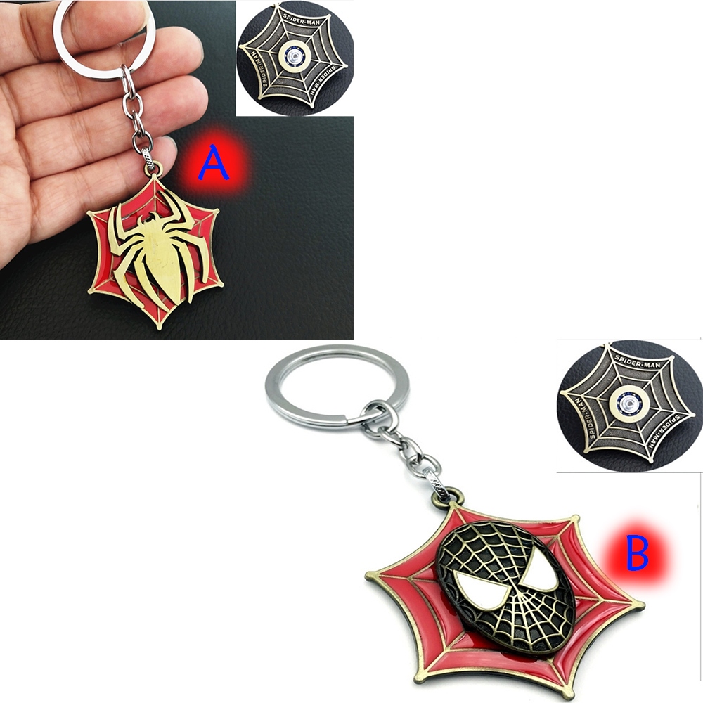 Spider-Man Spider Medal keychain - rotateable | Shopee Malaysia