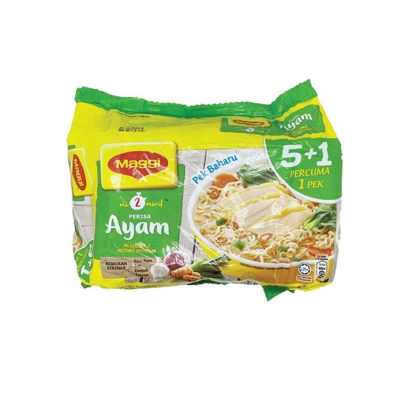 maggi perisa ayam n kari ( 5+1 ) 79g X 6 packet | Shopee Malaysia