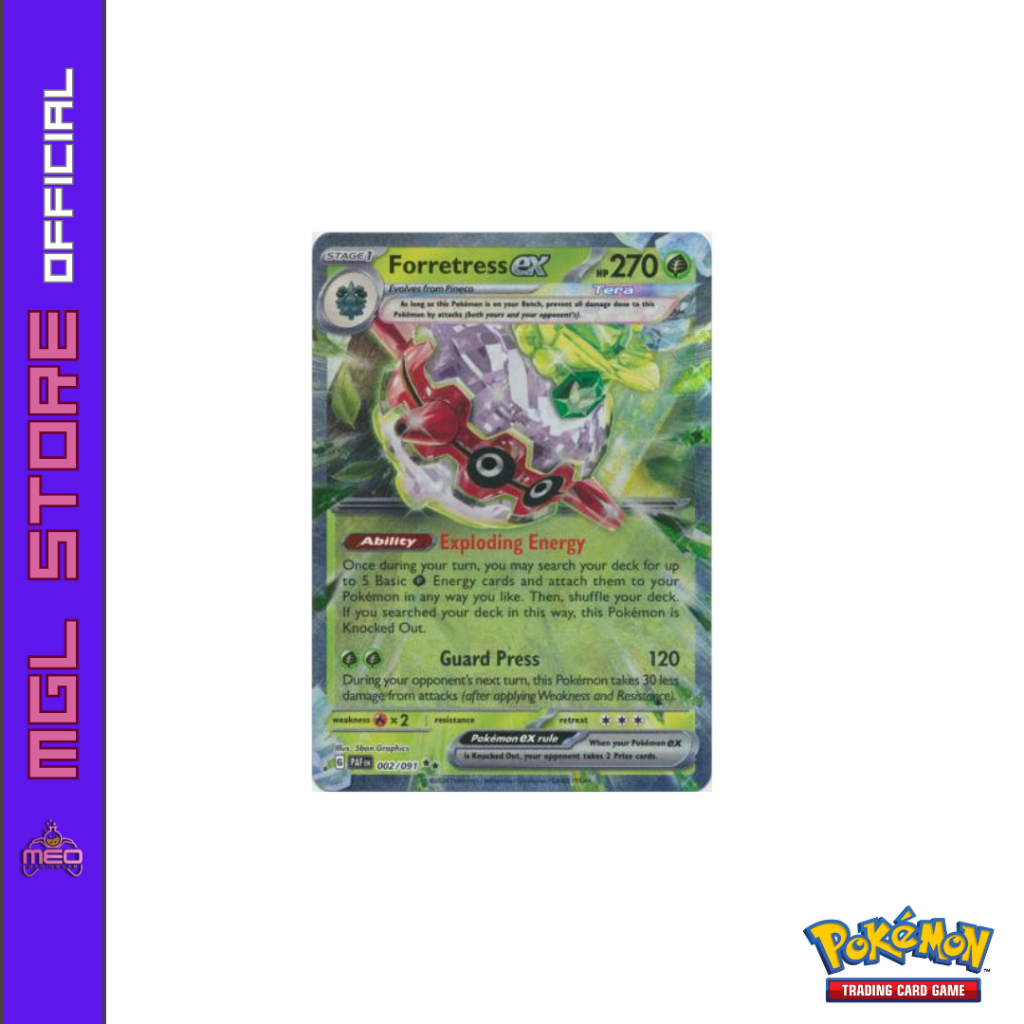 Forretress ex Pokemon TCG 002/091 | Shopee Malaysia