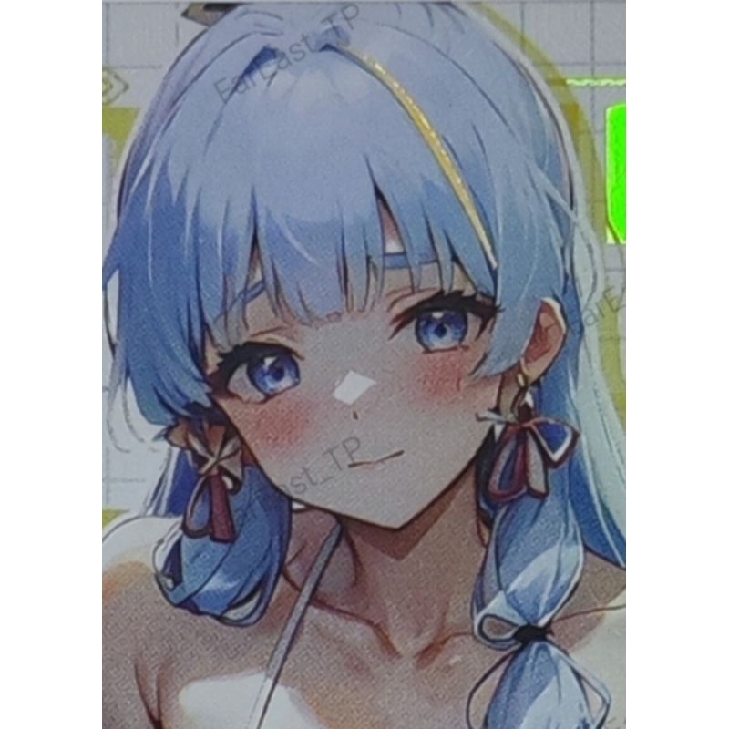 Card Genshin Impact Kamisato Ayaka anime Waifu TCG Trading card games ...