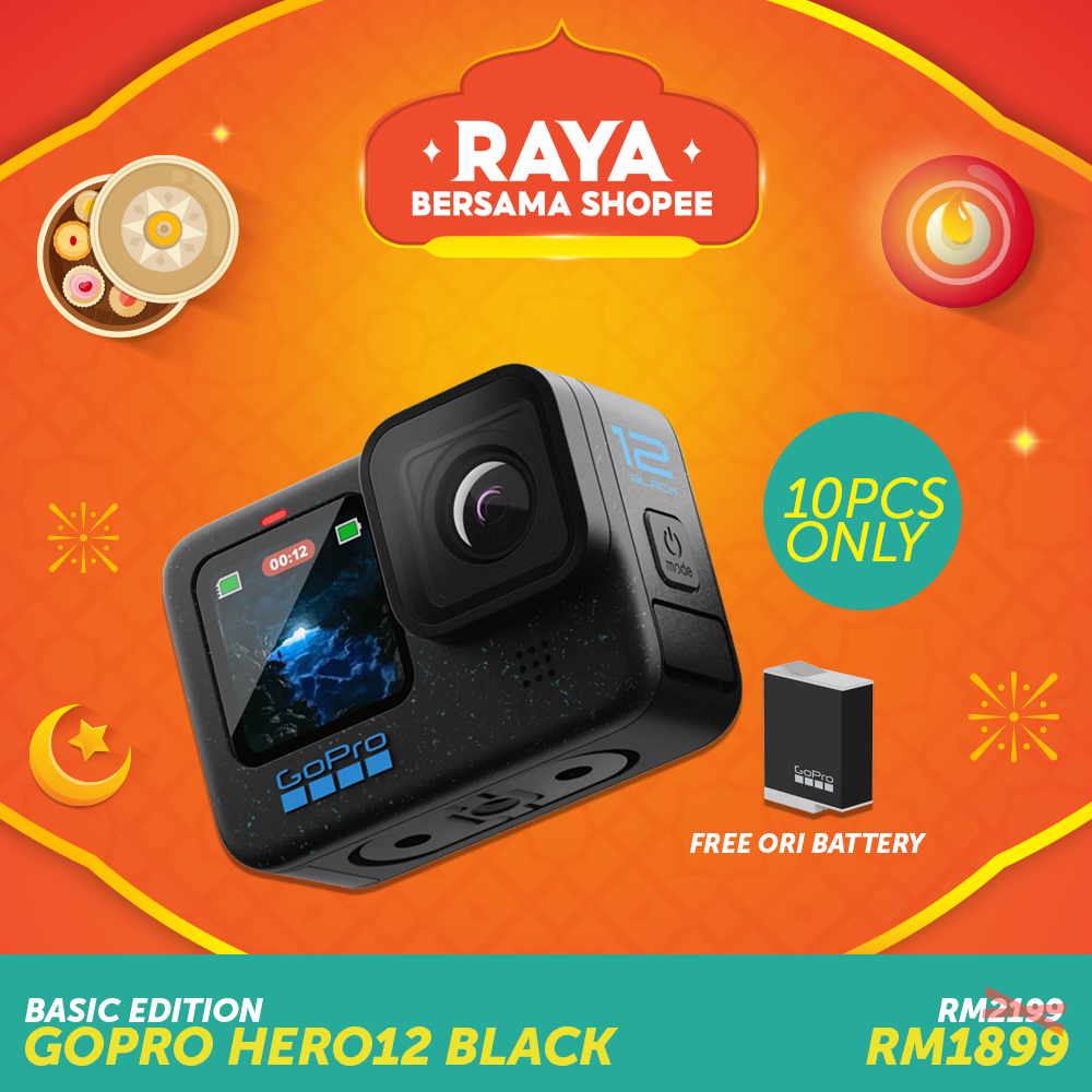 Gopro Hero 10/11/12 Black Combo (1 Year Warranty) GoPro Official ...