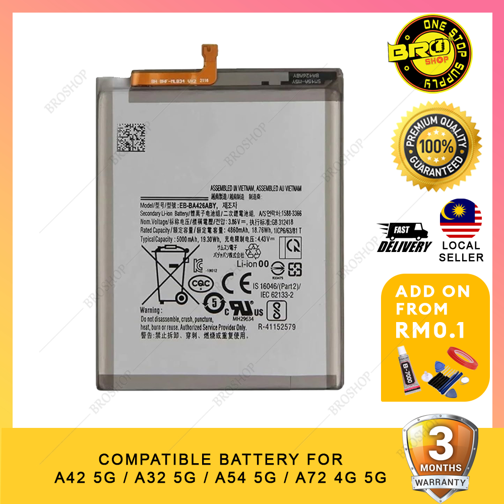 BS Compatible Battery For Sam A42 5G A426 / A32 5G A326 / A54 5G A546 ...