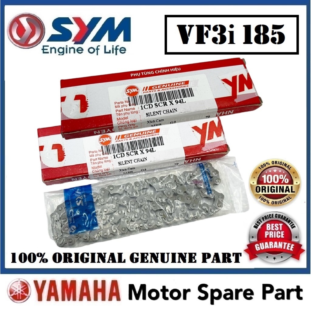 100% ORIGINAL SYM VF3i TIMING CHAIN 0 1CD SCR X 94L RANTAI KECIL ...