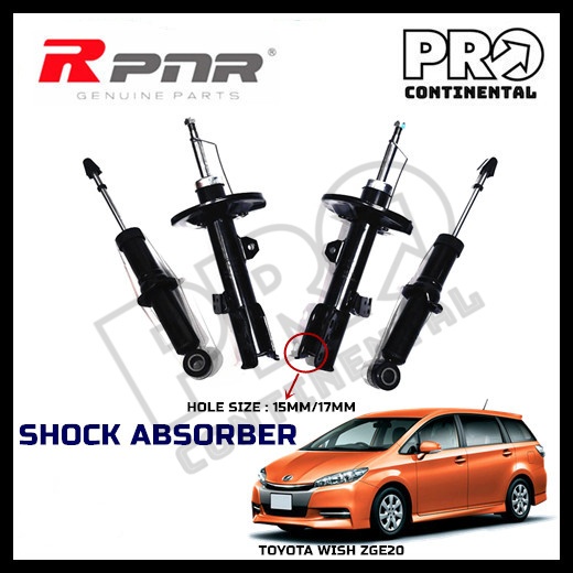 TOYOTA WISH 1.8/2.0 ZGE20 ZGE21 2009-2016 FRONT REAR SHOCK ABSORBER ...