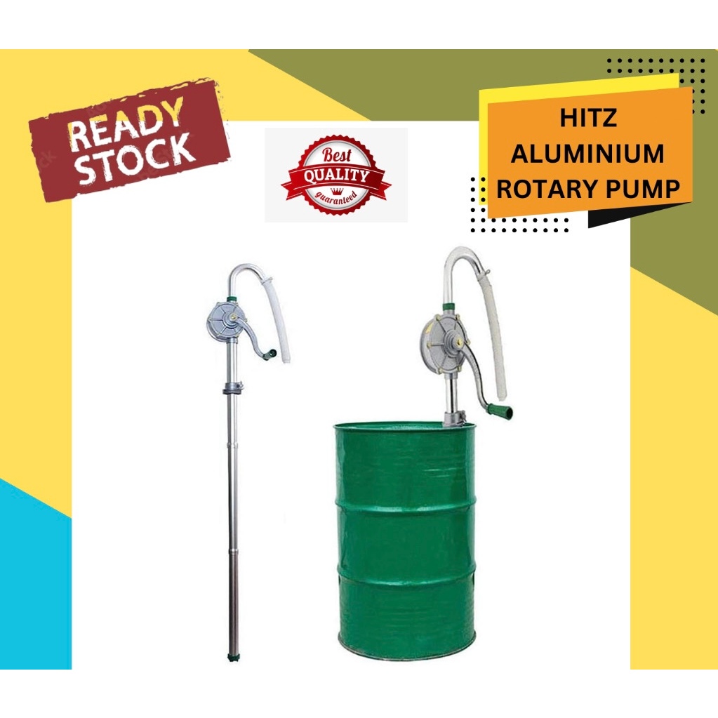 HITZ Rotary Aluminium Pump /Manual Pam Minyak /Oil Pump /Pam Putaran ...