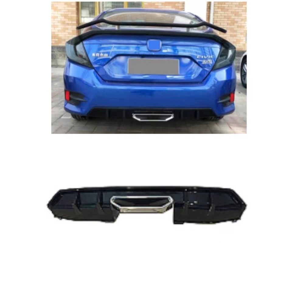 Honda Civic FC Si Type Rear Diffuser Si Design Diffuser with Dummy ...