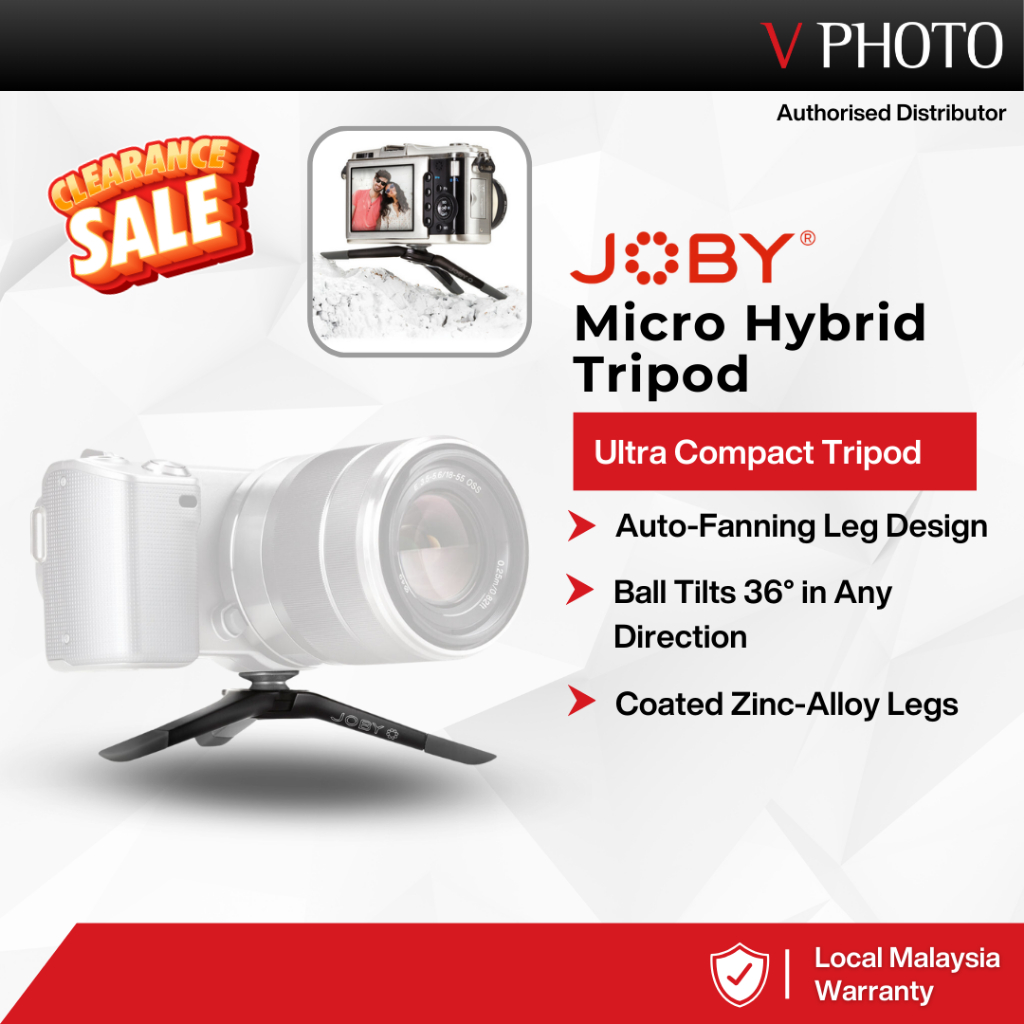 JOBY MICRO HYBRID TRIPOD CAMERA MINI TRIPOD | Shopee Malaysia