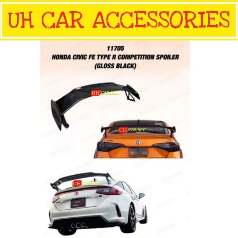 HONDA CIVIC FE TYPE R SPOILER / COMPETITION TYPE R SPEC SPOILER GLOSS ...